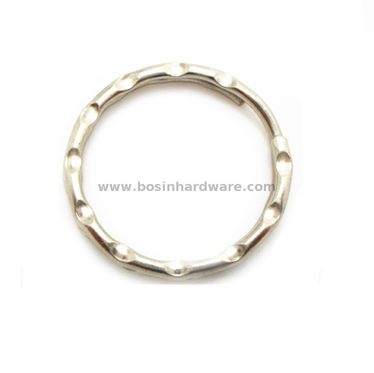 Metal Hang Tag Rippled Split Ring from China Manufacturer - Bosin